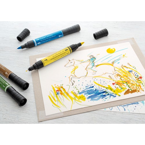 Set 30 feutres Pitt Artist Dual marker - Double-pointe - Faber-Castell ...