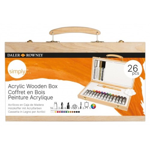 Cofffet acrylique Simply - Daler-Rowney - Creastore