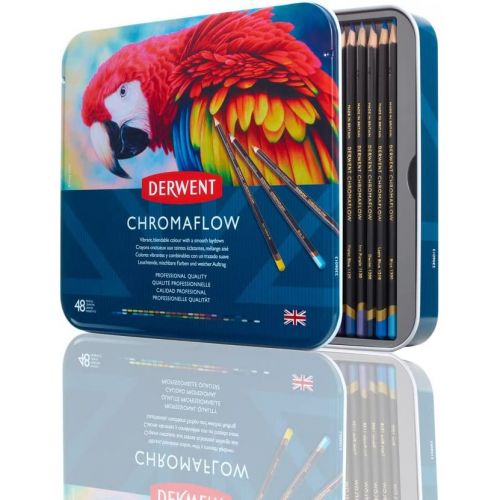 Boîte de 48 crayons Chromaflow - Derwent - Creastore Boîte de 48 crayons Chromaflow - Derwent - Creastore