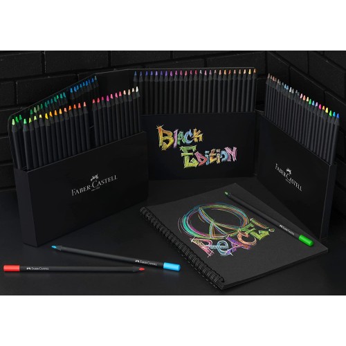 Boîte de 100 crayons de couleurs Black édition - Faber-Castell - Creastore