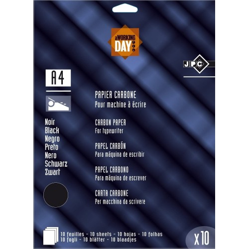 Papier carbone noir - 10 feuilles A4 - Wonday - Creastore