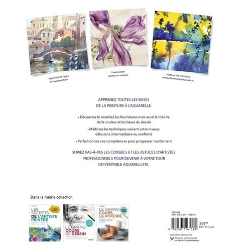 Livre Le grand cours d'aquarelle - Creastore