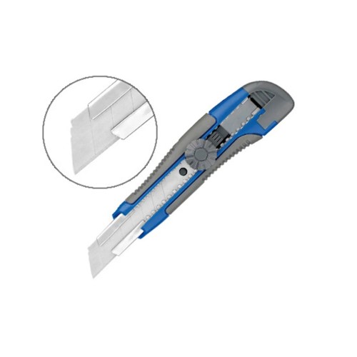 Cutter plastique bi-matière 18mm + 2 lames - Wonday - Creastore