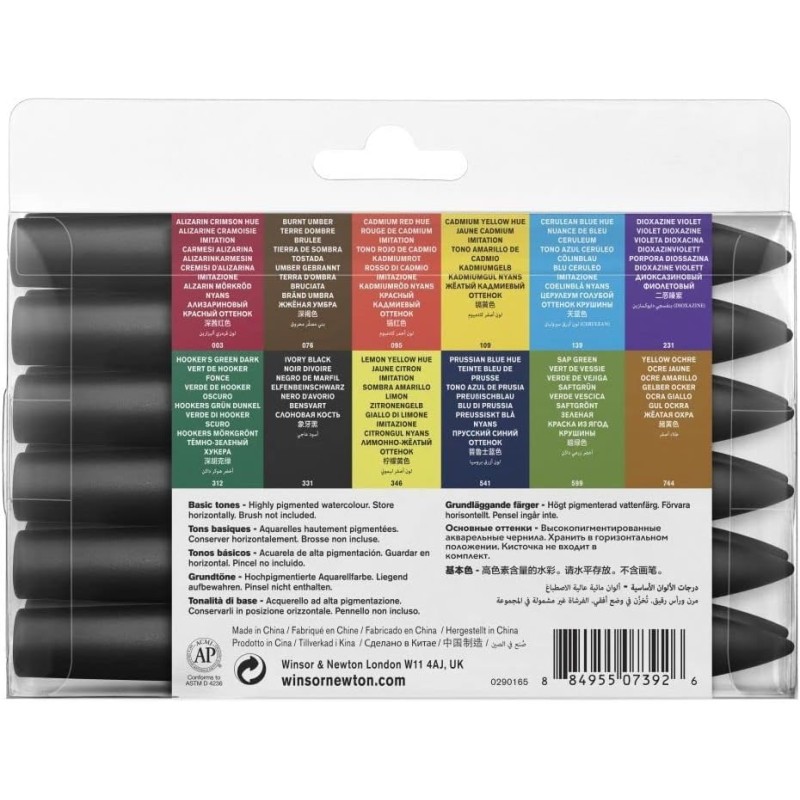 Set de 12 Promarker Watercolour - Winsor & Newton - Creastore